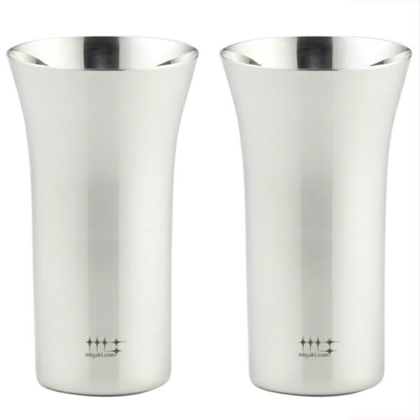 ヨシカワ 磨き屋シンジケート　一口ビール190ml　2pcs　YJ1108 燕三条・磨き職人の技が光る曇りのない鏡面仕上げ♪ ビールは最初の一口がおいしさの決め手。食前酒のグラスとしても。女性にぴったりの小振りなタイプ。 ・磨き屋シンジケー...