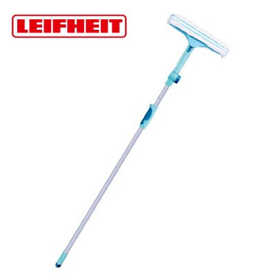 LEIFHEIT　ライフハイト　ウインドウワイパー　62024 幅32cm、角度の調節自在なヘッドはマイクロファイバーで奥の汚れもしっかり取り除きます！ ●マイクロファイバーとナイロン毛のツイン構造で汚れがよく取れる、マイクロデュオを採用！...
