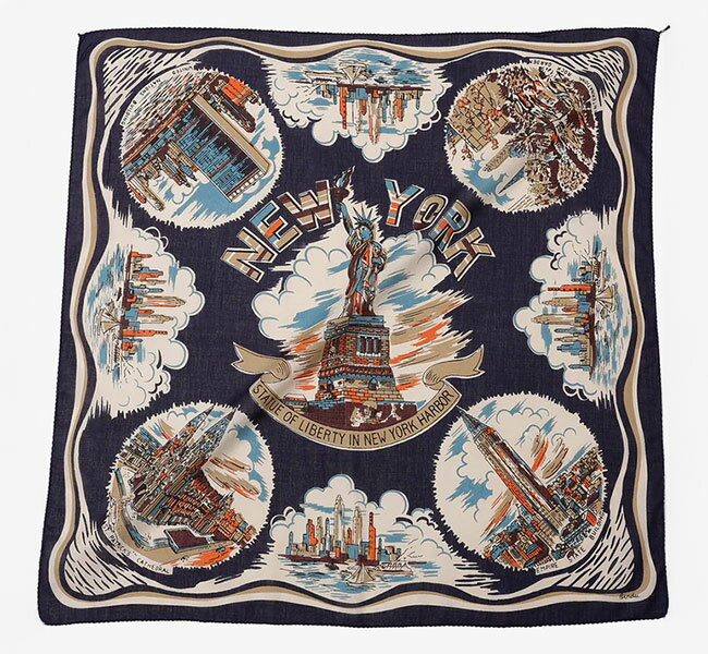 BRAND ：BINDU ビンドゥー ----------------------------------------------------------------------- NAME：BBB1312-NY2 マッププリント バンダナ...