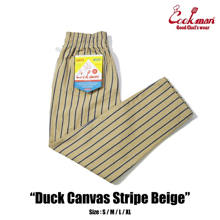 商品情報商品名Chef Pants Duck Canvas Stripe素材ポリエステル60% , コットン28% , レーヨン8% , ナイロン2% , ポリウレタン2%サイズS (ウエスト55〜70cm,股上30cm,股下68cm,裾幅...