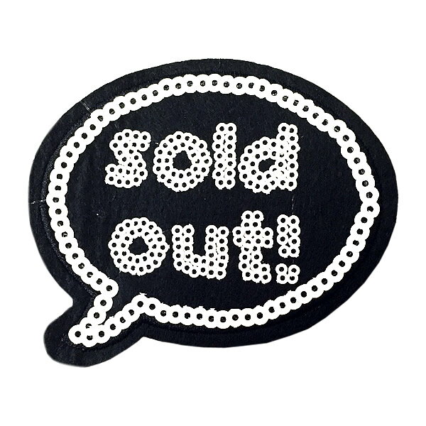 商品名 ワッペン スパンコールワッペン アイロン接着 縦8cm×横9cm sold out! 吹き出し フキダシ キラキラワッペン アップリケ アイロンワッペン 手芸 雑貨 かわいい WAPPEN【メール便可】 商品詳細 インパクト抜群！光...