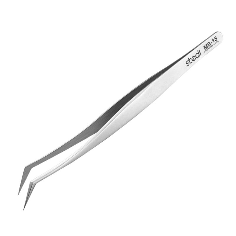 Stedi 模型用ピンセット 先曲がりピンセット精密仕上げ カーブタイプ 材質ステンレス 全長130mm 先端幅0.5mm先端:先曲型全長130mm 、重量:17g材質:本体/ステンレス精密加工技術により先端がぴったり合います。耐蝕性、耐酸...