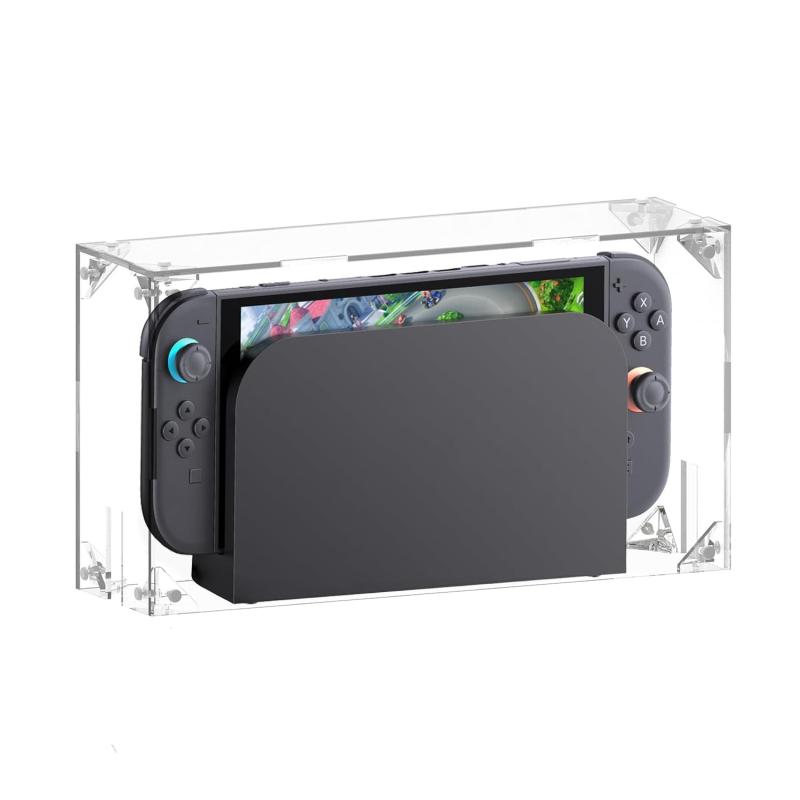 Blitzowl Switch 2 用 ドックカバー スイッチ2 防塵 ほこり防止カバー ダスト防止 高透過性 アクリル製 保護ケース 耐衝撃 収納便利【大切な本体を守る完璧な防塵】SWITCH 2 ドックカバーでホコリや小さなゴミを徹底的...