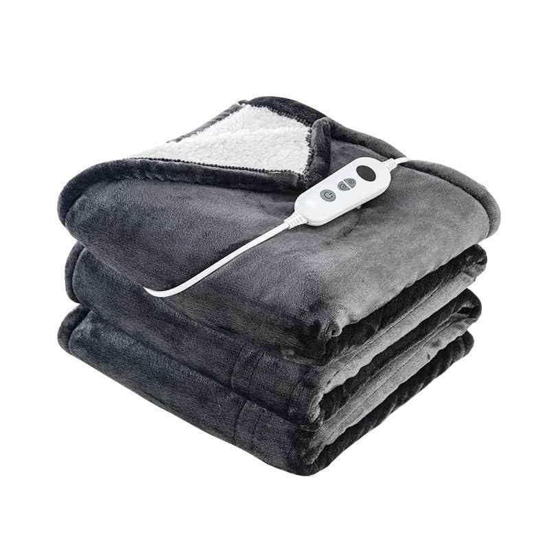 イエーション 電気毛布 フランネル＆シープボア 両面 掛け敷き兼用 電気ブランケット 9段階温度調整 9段階タイマー 頭寒足熱配線 洗える ダニ退治 电热毯 膝肩掛け 防寒対策 暖房器具 節電【表面フランネル＆シープボア素材を採用】2025...