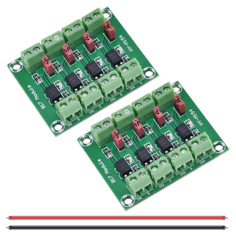 DAOKAI PC817 8チャンネル オプトカプラー 絶縁モジュール 3.6-30V 電圧コンバーター ドライバー 光電絶縁ボード コントロールリレー用 24AWGワイヤー付き🥇【仕様】駆動端子ポート信号電圧：3.3-24...