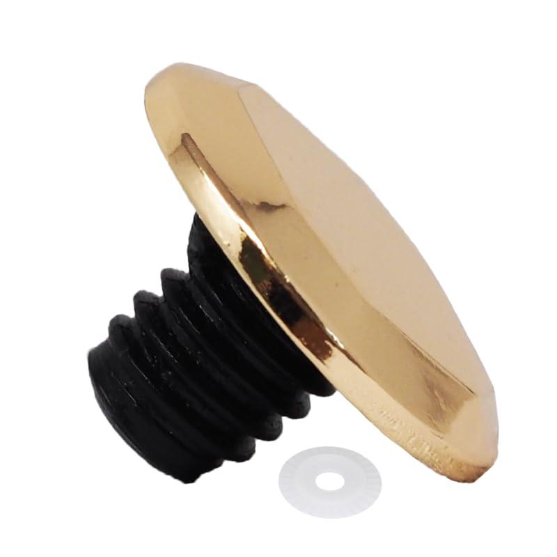 BaySedy 折り畳み傘用石突 オスタイプ 8mm 自動開閉折りたたみ傘用: 折り畳み傘先端ネジ 傘 雨具 傘修理用品 - 折りたたみ傘 修理パーツ - 傘アクセサリー 金 防水ガスケット付き【用途】主に傘骨の中棒と傘布を接続し、傘布を固...