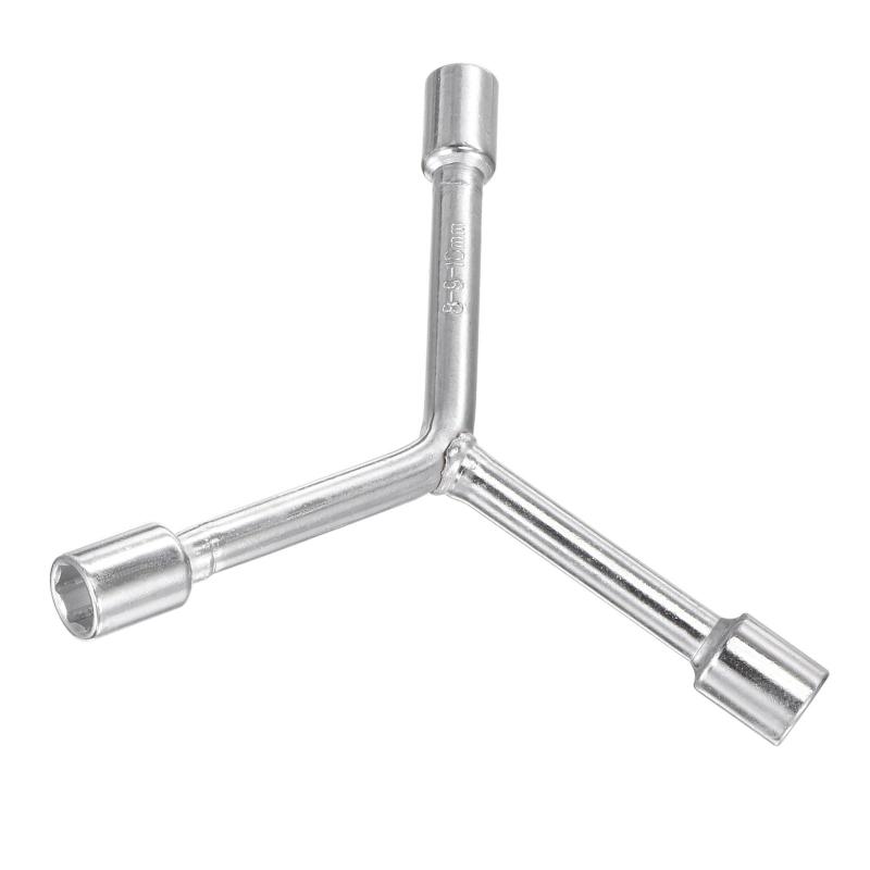 CoCud Y-形3 方ソケットレンチ 8mm 9mm 10mm長さ CR-V Y-タイプ 六角スパナ修理工具 (応用: 自転車のメンテナンスと修理用) 1ピース入り 3 方ソケットレンチサイズ ---ソケットサイズ: 8mm 9mm 10...