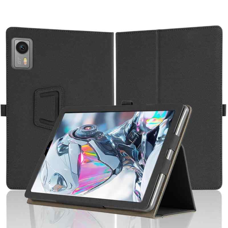 For LZF ZPad1A/Headwolf Titan 1 専用ケース 2026新登場 Android16 タブレット 8.8インチ 用保護ケース 手持ちバンド付き 持ちやすい スタンド機能 多角度対応 持ち運び 耐衝撃 落下防止(ブラ...