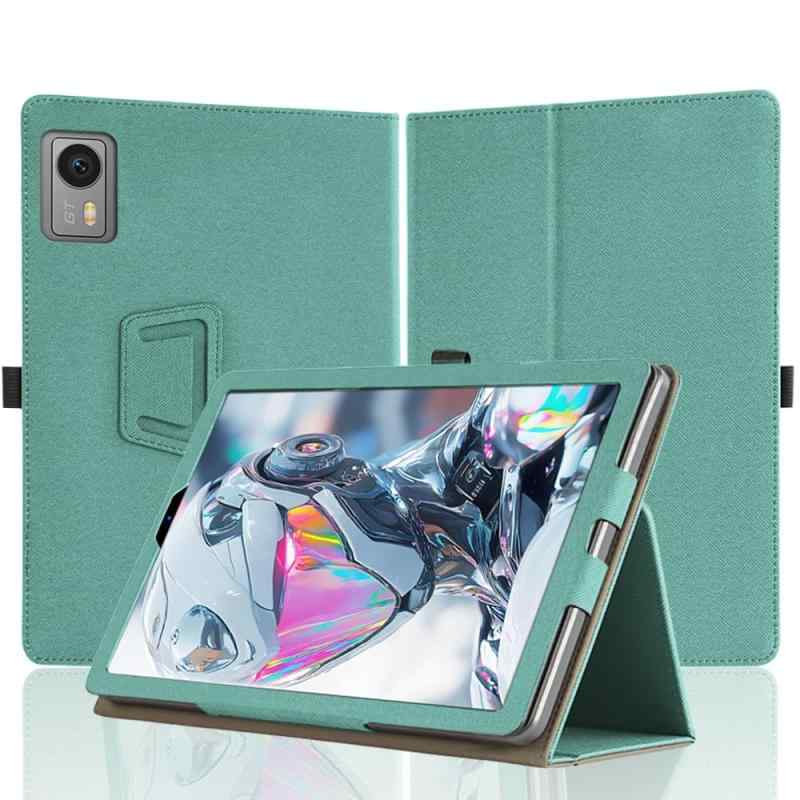 For LZF ZPad1A/Headwolf Titan 1 専用ケース 2026新登場 Android16 タブレット 8.8インチ 用保護ケース 手持ちバンド付き 持ちやすい スタンド機能 多角度対応 持ち運び 耐衝撃 落下防止(グリ...