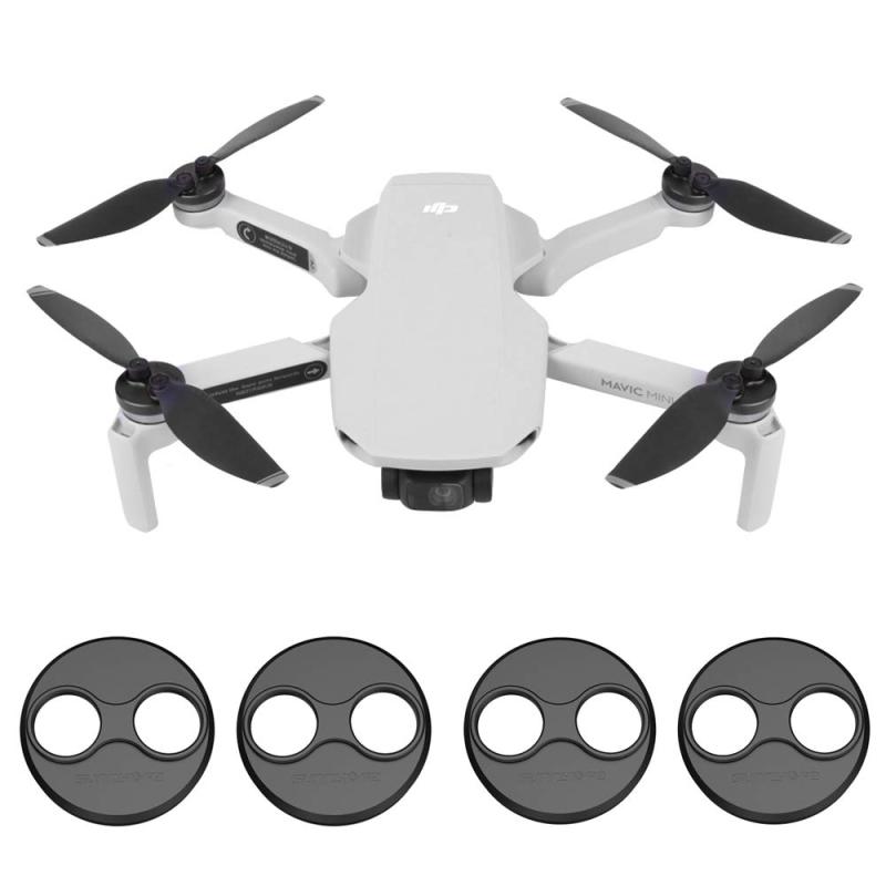 Kiowon DJI Mini 4 Pro・Mini 3・Mini 3 Pro・Mini SE・Mavic Mini用 モーター保護カバー Mini 3 Pro モーターカバー アルミ合金製 マビックミニドローンアクセサリー(4個入 黒)【...