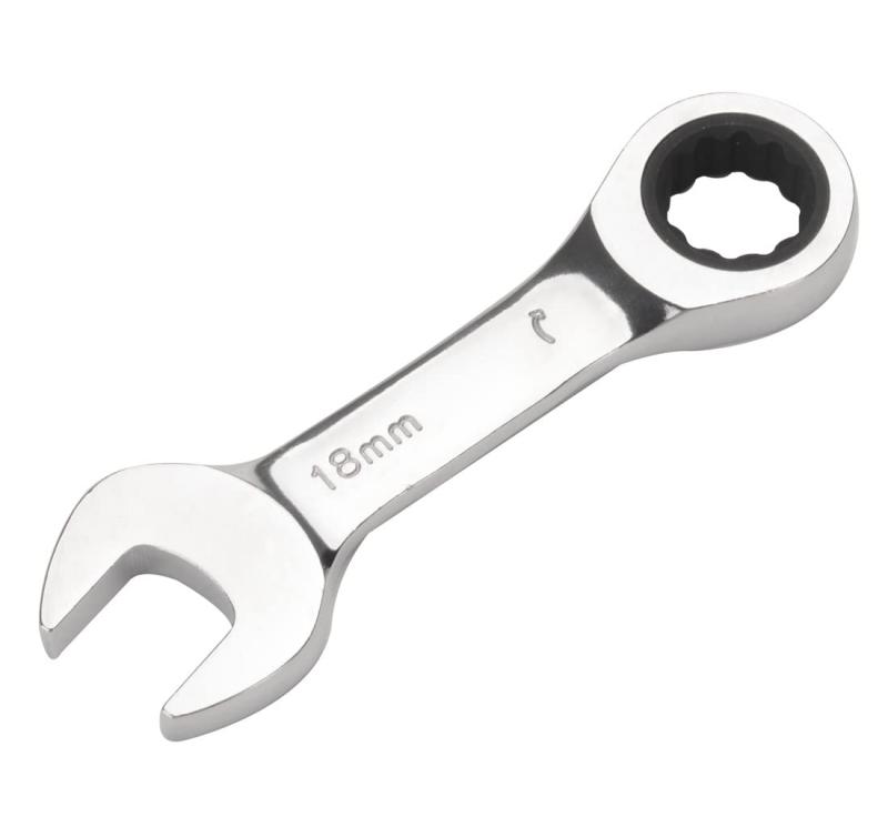 FLZOSPER コンビネーションレンチ ラチェットレンチ 片口スパナ ショートタイプ CRV製 車メンテナンス 鏡面仕上げ (18mm)【サイズ】呼び寸法:18mm 長さ:130mm 先端径1:直径37mm 先端径2:直径34mm 重さ:...