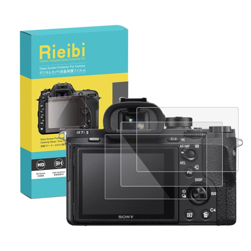 Rieibi 【3枚】 SONY a7II/a7SII/a7RII/a7RIV/a7III/a7RIII/a7M2/a7M3/a7r3/a7RM2/a7SM2/a7R4/a7cS液晶保護フィルム、ソニーA7R2専用液晶プロテクター 保護フィ...