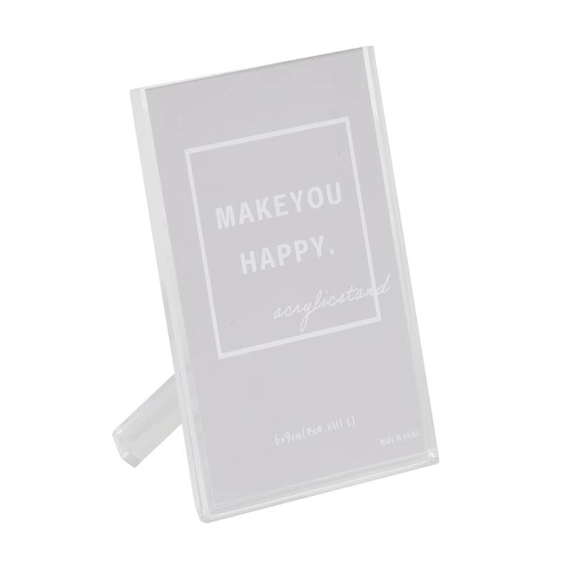 キング KING アクリルスタンド チェキ HL 6X9 POP 展示 824035「軽い」「割れにくい」アクリル素材のフォトスタンド写真をアクリルの間に挟むだけで簡単に飾れます。フレームサイズ：W64×H92×D14mm重量：31g縦横兼用