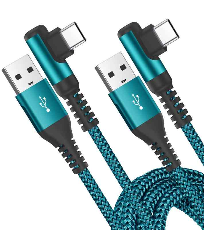 USB C ケーブル L字 【3M/2本セット】Sweguard タイプc 急速充電 QuickCharge3.0対応 USB Type C ケーブル iPhone 17 16 /iPhone 15 充電 アイホン16 15,iPad Pr...