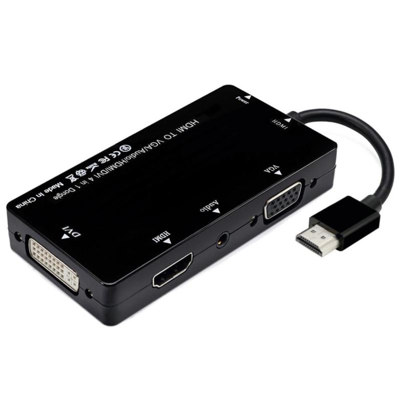 Chenyang HDMI to VGA/Audio/HDMI/DVI 4in1 Dongle Adapter Multiport Splitter Converter For PS3 HDTV PC Monitor Projectorノー...