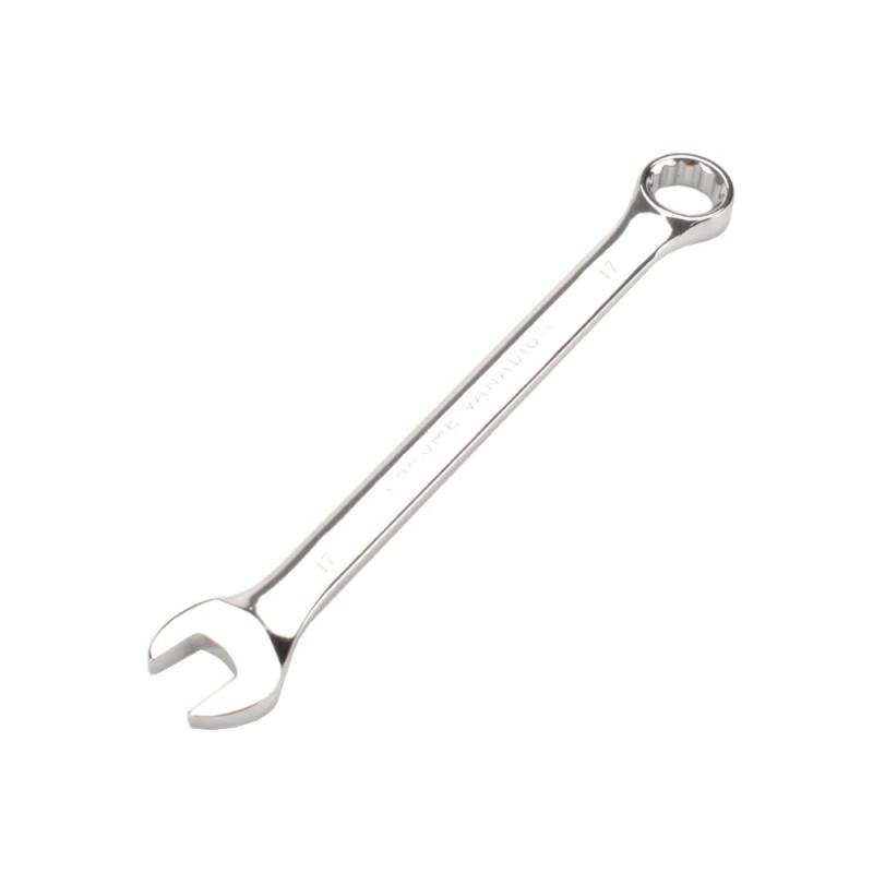 FLZOSPER コンビネーションスパナ CRV製 コンビネーションレンチ 片口スパナ 車メンテナンス 鏡面仕上げ (17mm)サイズ：213*33*9mm重さ：131g材質:クロームバナジウム鋼用途:六角ボルト・ナットの締付け、緩め作業