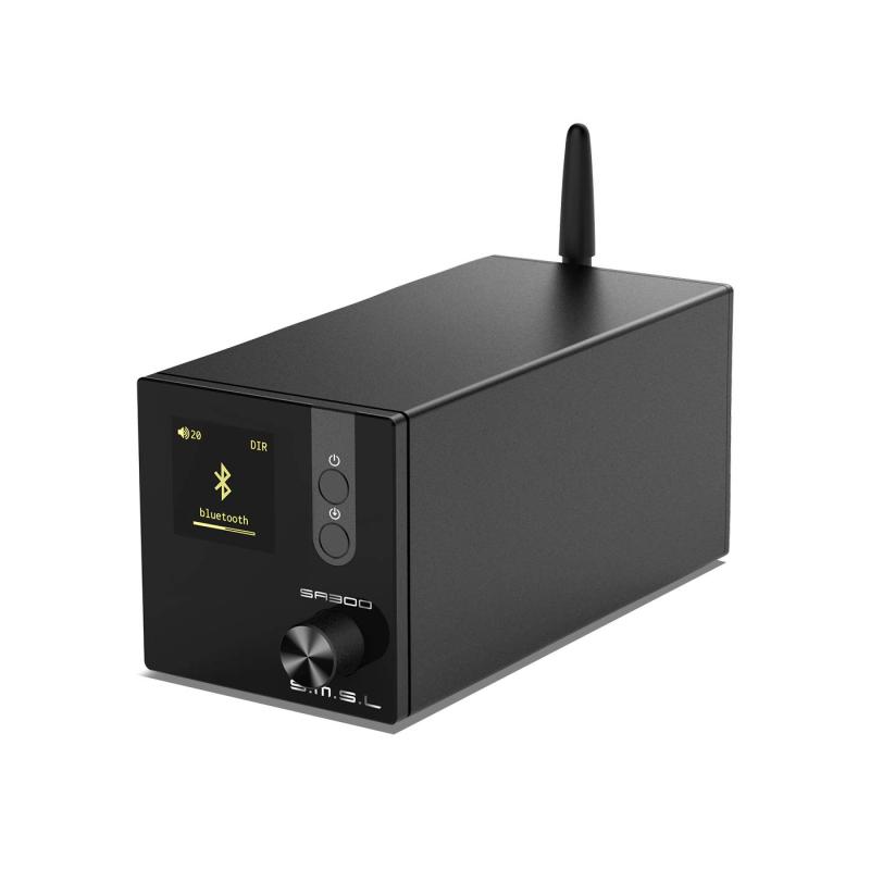 SMSL SA300 Bluetooth 5.0 アンプ パワーアンプ HI-FI クラスDオーディオ デジタルアンプ「MA12070」アンプIC搭載/80Wx2大出力/EQ・高低音調節可能/リモコン操作/Bluetooth Apt-X/2...