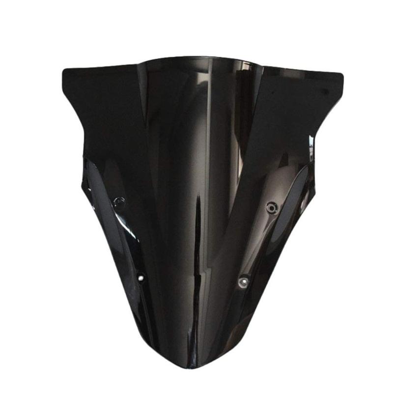 ONGMEIL 新しいオートバイ黒ABSフロントガラスフロントガラスダブルバブル for ninnjja 650 ER-6F 2012-2016適合：for ninnjja 650 ER-6F 2012-2016【セット内容】スクリーン×1...