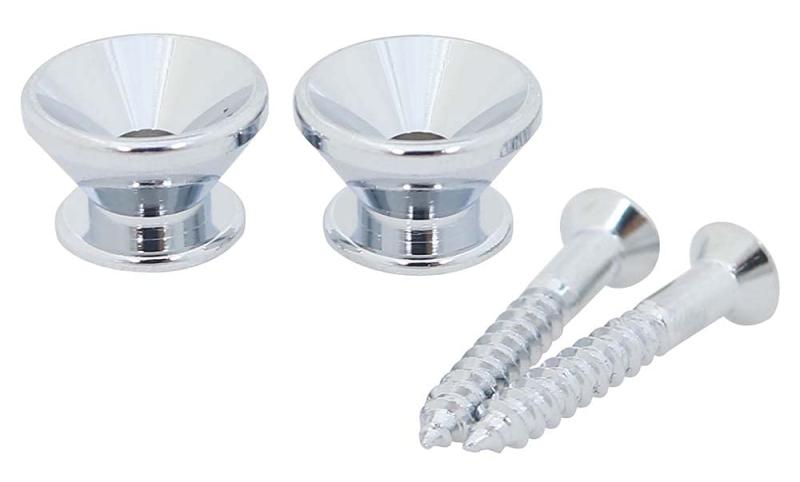 SCUD エンドピン、フェンダータイプ、2P クローム EP-2Cフェンダータイプ2Pcsセット