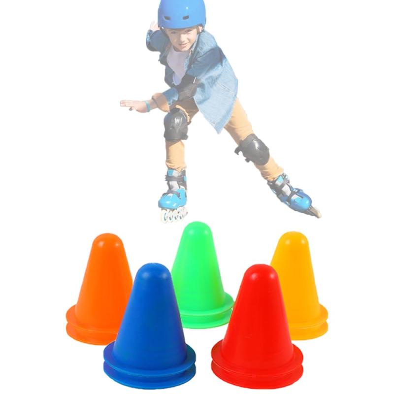 HAUUFENN カラーコーン ミニ 10個セット 8cm サッカー コーン ミニコーン マーカーコーン 三角コーン サッカー マーカー トレーニング 練習用 体能 トレーニング コーン 5色セット 軽量 耐久性 PE【鮮やかなカラーで視認...