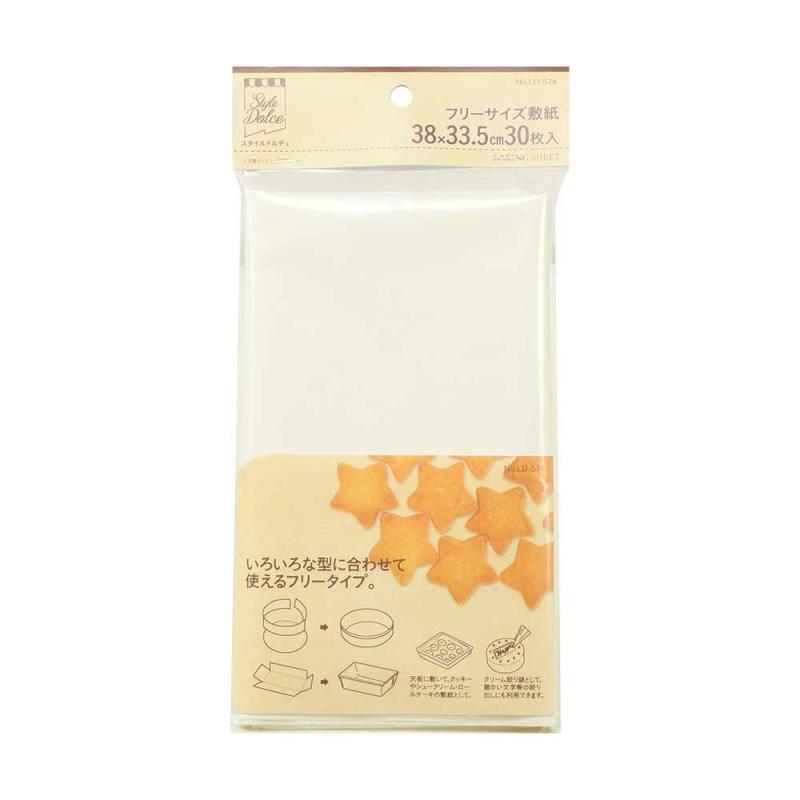 リバティーコーポレーション 敷紙 フリーサイズ 38cm×33.5cm 30枚入り ケーキ お菓子 製菓用品 LD-574 Style Dolce商品サイズ：約 幅38×奥行33.5cm重量：約 0.004kg30枚入り素材・材質：グラシン...