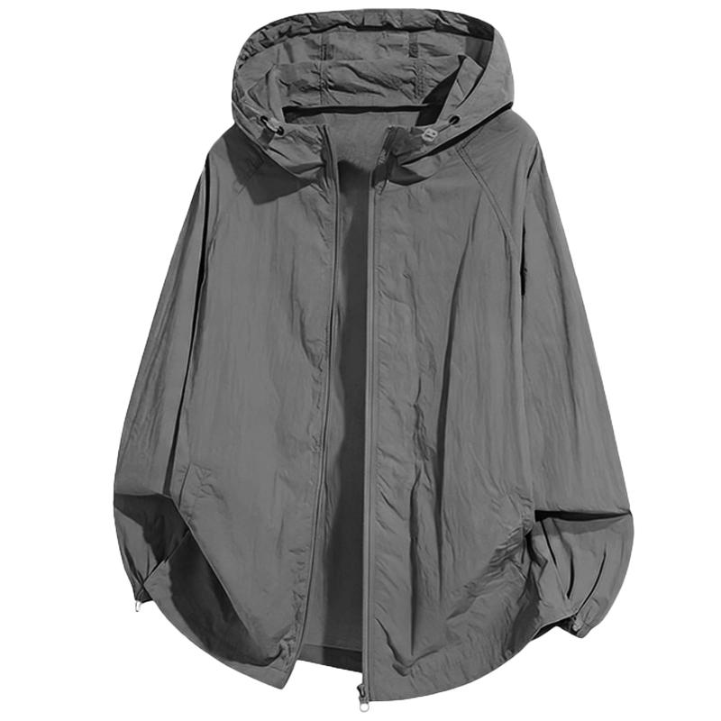 [ANGJ] ラッシュガード メンズ UVカットパーカー 夏服 UPF50+ 日焼け対策ウェア アウター ラッシュパーカー 長袖 フード付き 冷感素材 軽量 通気性 シンプル おしゃれ【S〜4XLの7サイズ展開】「サイズがなくて諦めた…」そ...