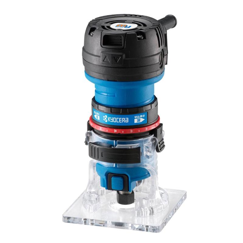 京セラ(Kyocera) 旧リョービ トリマ MTR-42 軸径6mm 628618A 側面コード 【軽量(1.1kg)&amp;簡単切込深さ調整で初心者でも使える】取付ビット軸径:6mm回転数:32000min-1電源:単相100V、電流...