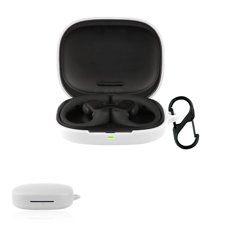 For Shokz Openfit Pro ケース シリコン 専用 収納カバー 全面保護 充電便利 カラビナ 紛失防止 滑り止め AUDASO 軽量 キズ防止 スリム 薄型 旅行 耐衝撃 防塵 Shokz Openfit Pro 用保護ケー...