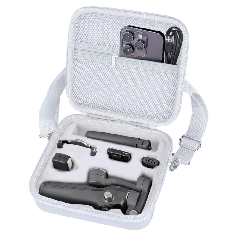 Peyyargo収納ケースと互換性のあるDJI Osmo Mobile 8 / 7P / 7 スマホジンバルスタビライザー【グレー ケースのみ】Peyyargoの収納ケースは、DJI Osmo Mobile 7P、DJI Osmo Mobi...
