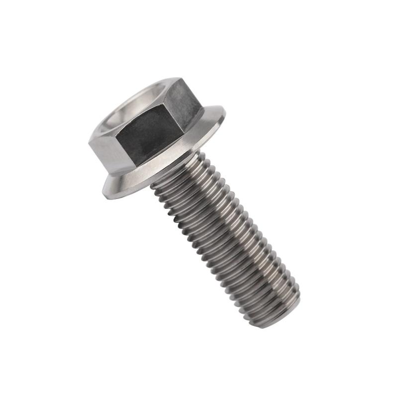 Dingtai チタンフランジボルトM8x20 25 30 35 40 45 55mm 1.25mm フランジねじ (M8x20mm, チタン)材質: Gr5 チタンフランジ頭部直径：18mm，フランジ頭部高さ：7.9mmピッチ：1.25m...