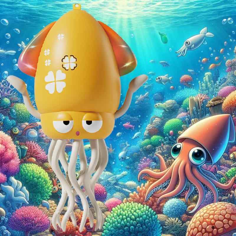 イカおもちゃ ダンシングイカ 電動おもちゃ 踊るタコ ダンシングタコ LEDライト 音楽付き 子供向けロボット 障害物回避センサー搭載 シェイク ダンシング SNSで話題 動く 踊る玩具 ぬいぐる【2025日本初登場多機能ダンシングイカ】カ...