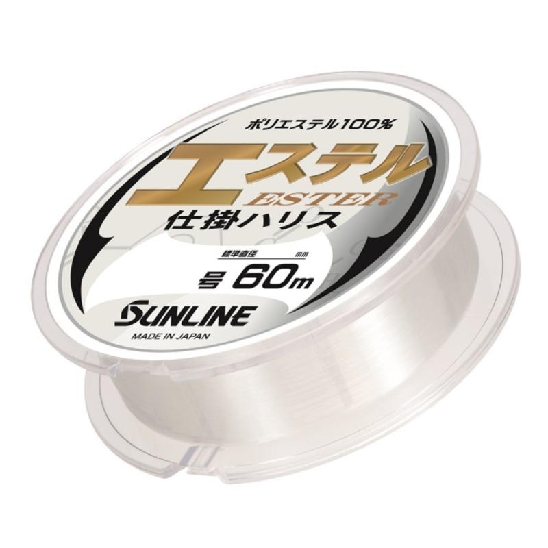 サンライン(SUNLINE) ハリス エステル仕掛ハリス ポリエステル 60m 5号 クリア主な対応魚種:カワハギ キス カレイ素材:ポリエステル全長:60m / 号数:5号カラー:クリア標準直径(mm):0.370