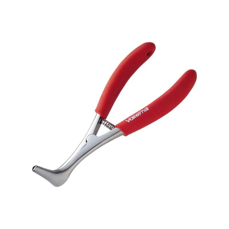 バレーヒル(Valleyhill) チューブプライヤー（ワームメジャー付）サイズ:120mmラバーカラー:レッド付属品:ワームメジャー付