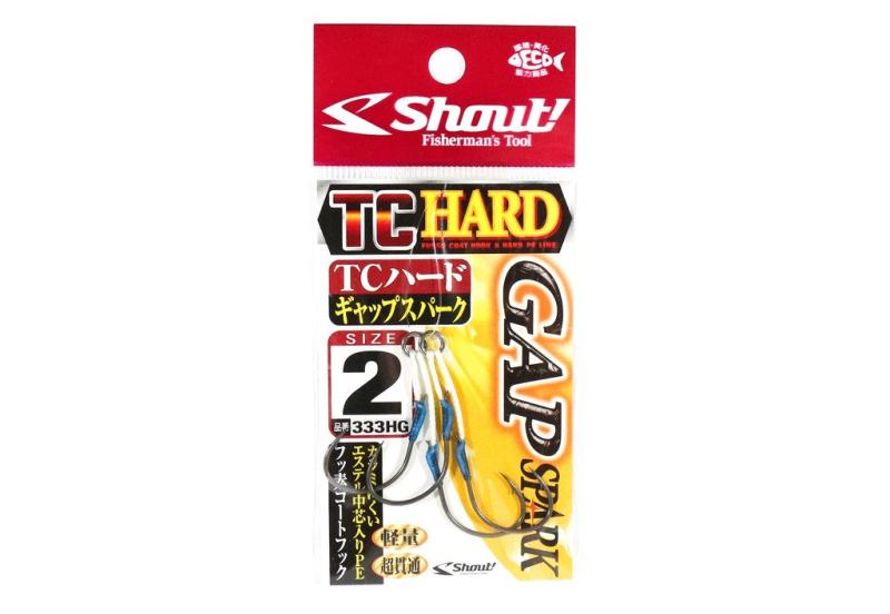シャウト 333HG TCハードギャップ スパーク #2部門名:ユニセックス大人入数:2本セット入りフックサイズ:TCスパーク #2 / ダブルアシスト段差フック仕様アシストライン:エステル中芯入りPEライン(1cm/2cm) / プレスリ...