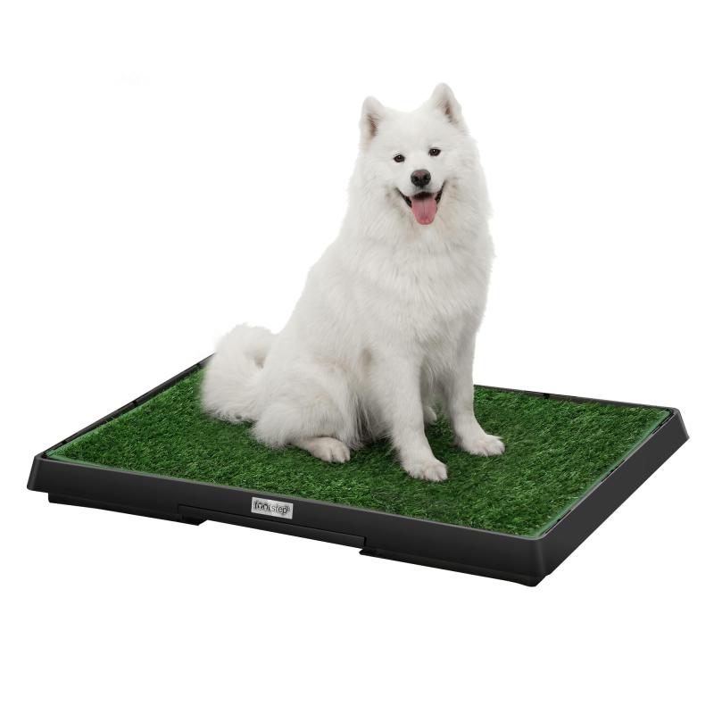 Footstep 犬 トイレ トレー 人工芝 3層式 ドッグトレー 散歩代わり 洗える お手入れ簡単 消臭 飛び散り防止 小型犬 中型犬 大型犬 室内 トイレトレーニング トレー ワイド🐾【3層式漏れにくい構造】 Foots...