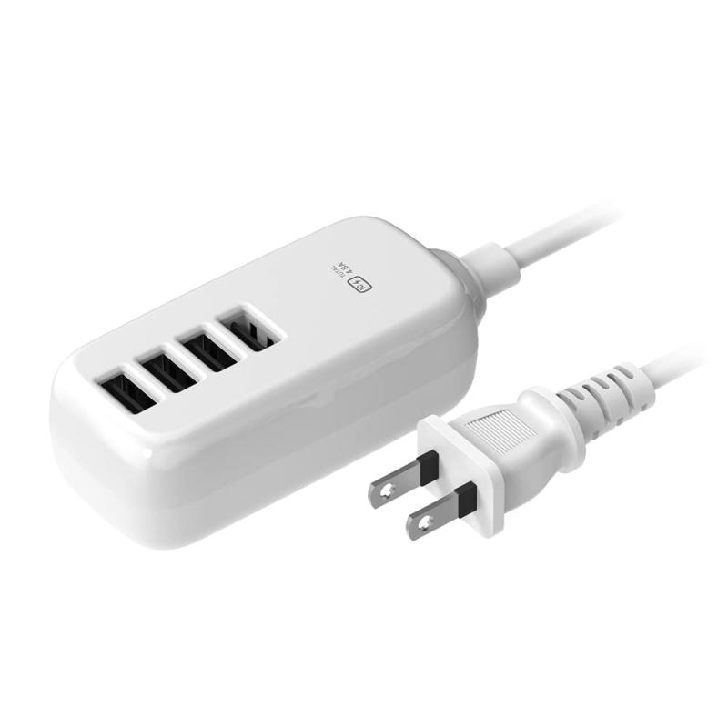 カシムラ USB電源タップ USB-A×4ポート 4.8A 1.2m 国内・海外対応 リバーシブルUSBポート 自動識別 AC-023USB-A 4ポート搭載のUSB電源タップ。4ポート合計最大出力4.8Aのハイパワータイプ。USB機器を4...