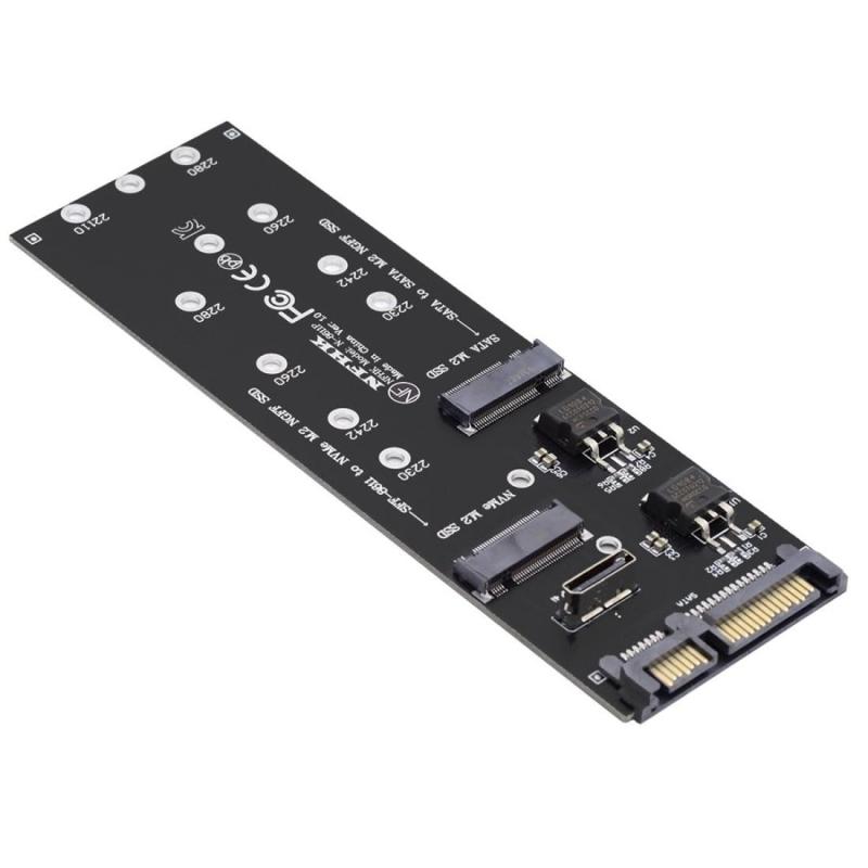 ChenYang M.2 NVME SSD - SFF-8612 ＆ NGFF SSD - SATA 2 in 1 コンボアダプター（マザーボード用）（NVME からSATAへの変換には対応していません）このカードはNVME MキーSSDか...