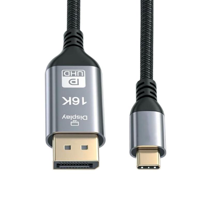 Cablecc USB5.0 Type C USB-C 16K 8K USB4 ソース - DisplayPort DP ディスプレイ オス HDTV ケーブル ノートパソコンモニター用 2.0m1) 16K@30Hz ビデオ: 16K U...
