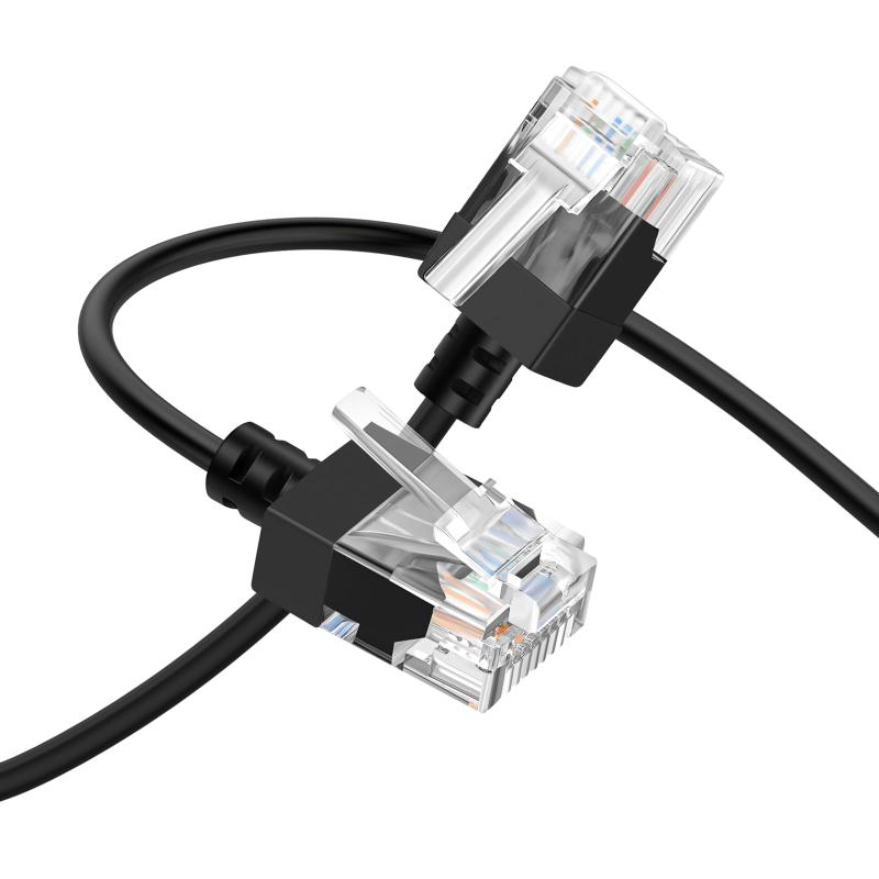 Thzzhnno 極細 RJ45 Cat6A イーサネットケーブル 2M、10Gbps 細い LANイーサネットケーブル、高速550MHz UTP Cat6ネットワークケーブル、Cat 6パッチケーブル ルーター、モデム、Xbox、ノートパ...