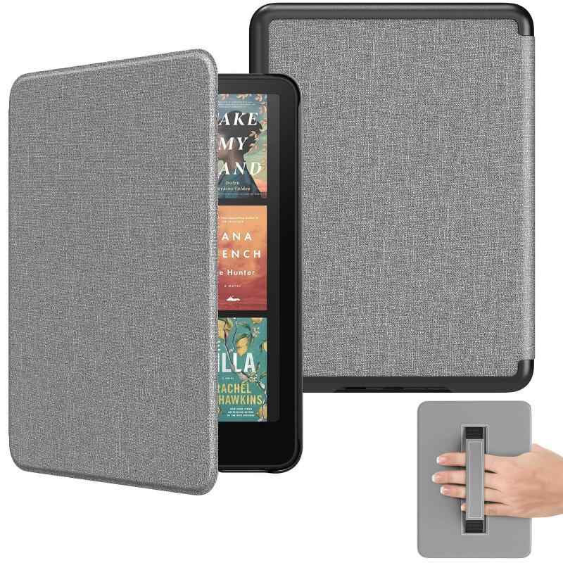 MoKo Kindle Paperwhite 第12世代 2024 7インチ ケース Kindle Colorsoft 第1世代 2025 7インチ用 保護カバー シグニチャーエディション用手帳型保護ケース ハンドホルダー内蔵 オートスリー...