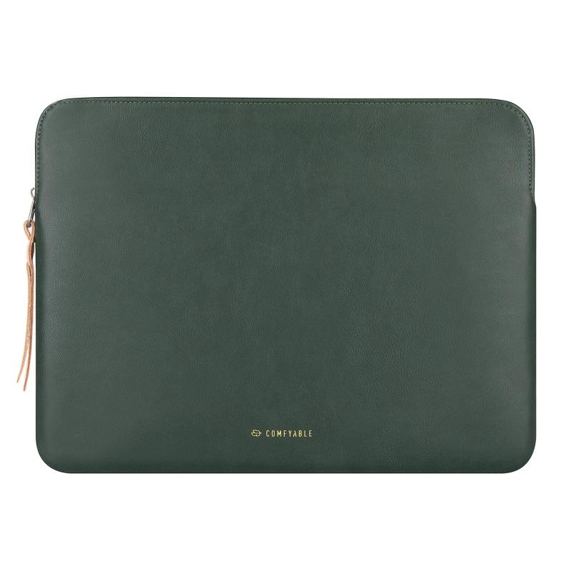 Comfyable タブレットスリーブ iPad Air 13インチ M4 2026 / iPad Pro 13インチ M5 Smart/Magic Keyboard対応 ペンホルダー付き 撥水PUレザーケース ミッドナイトグリーン13イン...