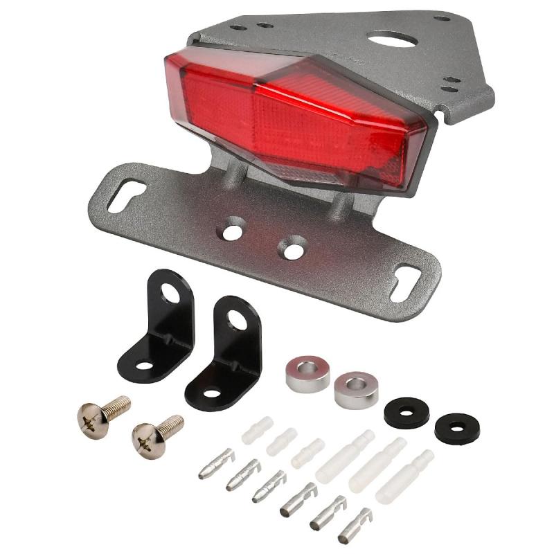 ディーアールシー(DRC) DR-Z400S '00-21 DR-Z400SM '04-21 モトレッド エッジアルミホルダーキット 専用設計 フェンダーレス 軽量化 ナンバー灯付き 8mm穴ウィンカーステー付属 レッドレンズ ダートフDR...