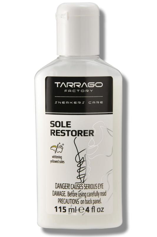 SNEAKERS SOLE RESTORER 5,9%スニーカーやデッキシューズの、ソールの黄ばみを真っ白にするホワイトナーです。使い方も簡単で、筆などで塗布して、日光に当てるだけ。(汚れ具合によって2~6時間程度)過酸化水素を使用した漂白...