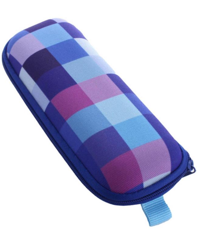 メイガン(Meigan) メガネケース おしゃれ POPな コンパクト スリム ウレタン セミ ハードケース ブルー 2091-02外寸：W165mm*D60mm*H45mm 内寸：W153mm*D30mm*H39mm。36g。EVA、ポリ...