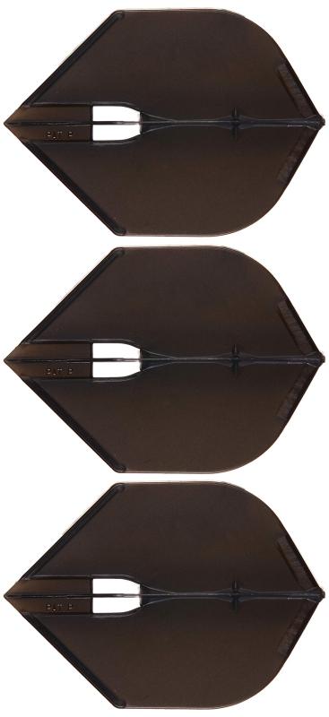 ダーツフライト L-style 【エルスタイル】 フライトエル ロケット ブラック (Flight-L L5c rocket black) | シャンパンリング対応フライト仕様 : フライトエル形状 : ロケットカラー : ブラック