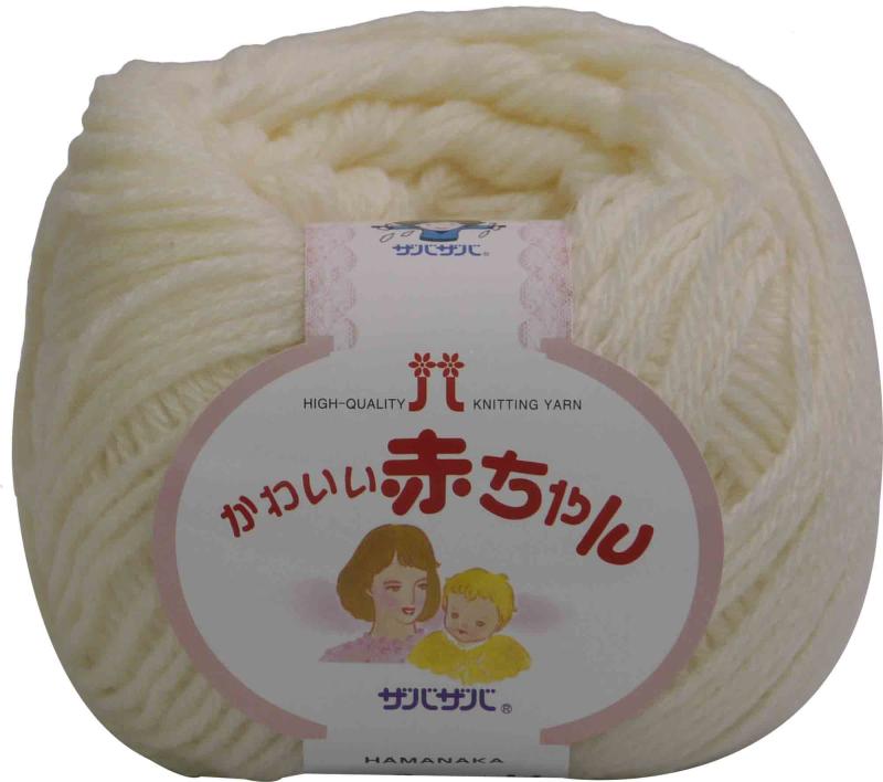 ハマナカ かわいい赤ちゃん 毛糸 並太 col.2 クリーム 系 40g 約105m 5玉セット 2202本体サイズ :1玉40g 約105m対象性別 :男女共用主な製造国 :日本