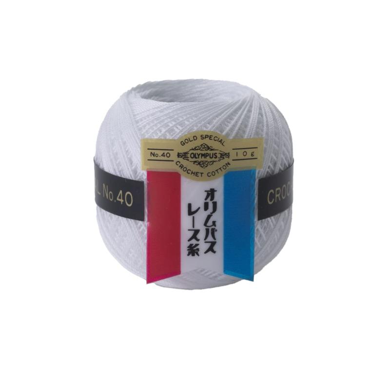 オリムパス製絲 金票 レース糸 #40 Col.801 ホワイト系 10g 約89m OLY-10G-801 ホワイト系 Col.801素材:綿100% 対応の針:レース針6~8号 サイズ:約89m 最高級エジプト綿使用。繊細で美しい作品を...