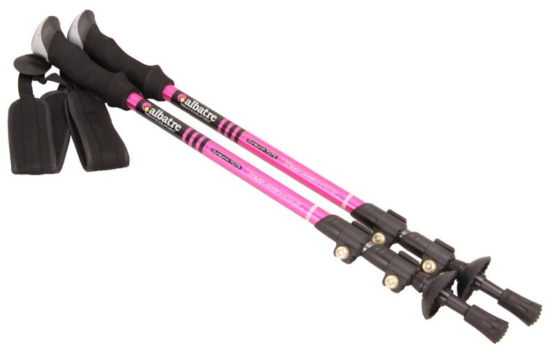 ALBATRE(アルバートル) アルミトレッキングポール 2本組 (I型グリップ) ALTIP2210 マゼンタ素材:本体/超々ジュラルミン(A7075)、グリップ/EVA、ロックパーツ/ナイロン樹脂、先ゴム/TPRサイズ:100~125c...