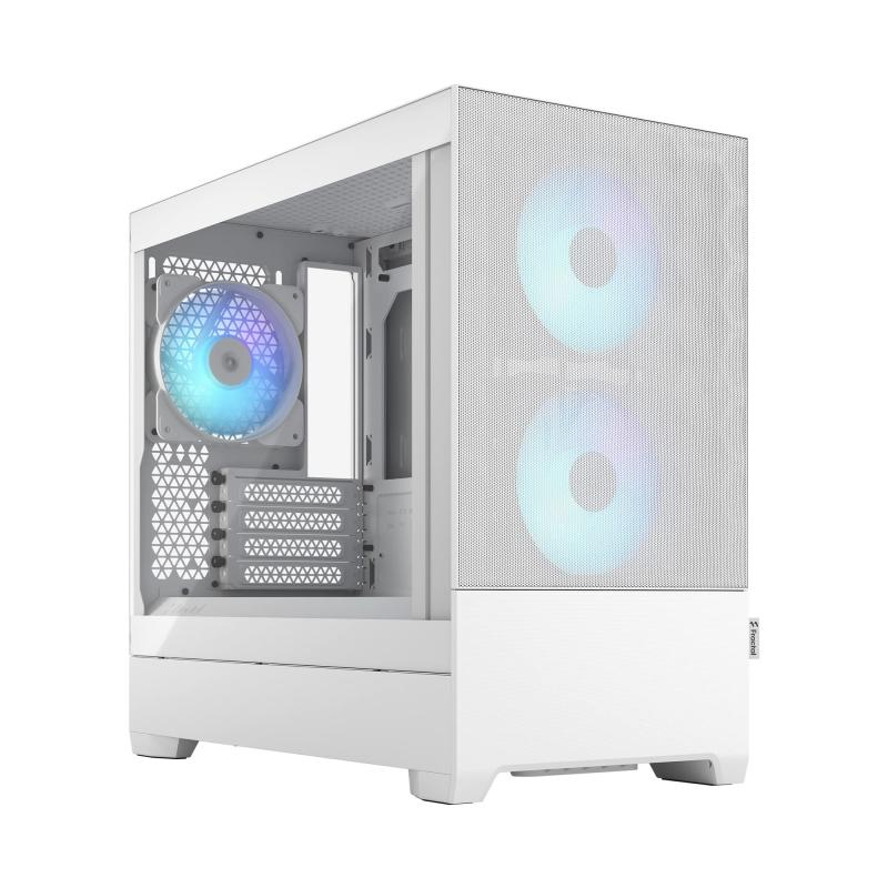 Fractal Design Pop Mini Air RGB White TG Clear Tint ミニタワー型PCケース FD-C-POR1M-01 CS8033CS8033 日本正規製品 2年六角形にデザインされたフロントメッシュデ...