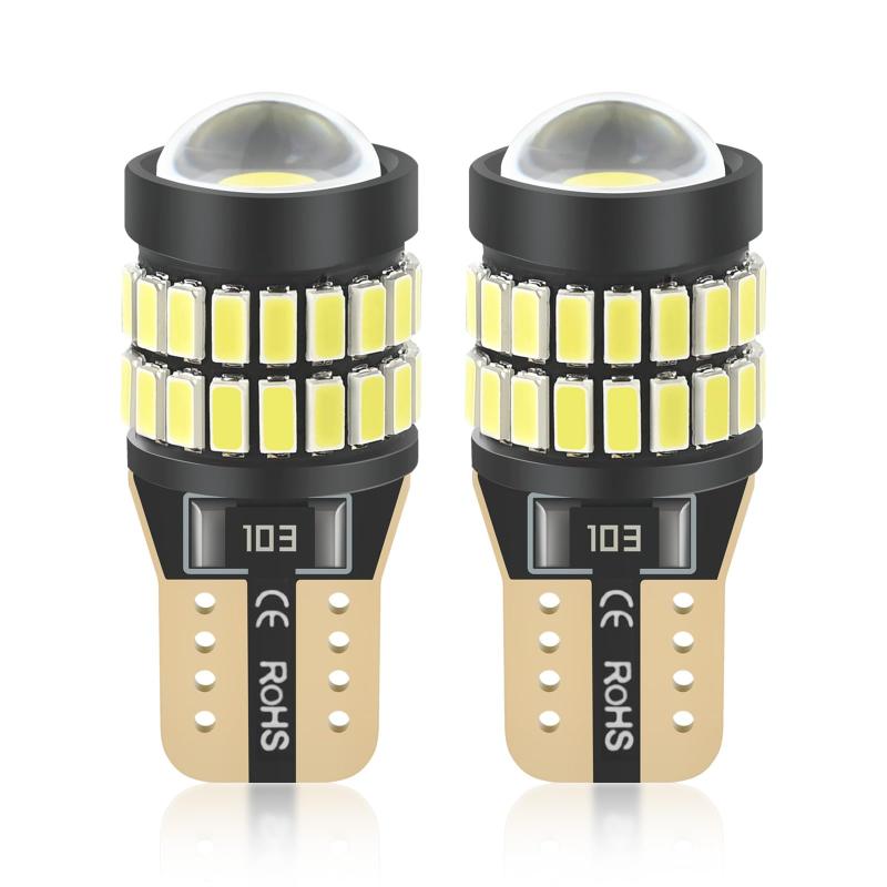 VICOIU T10 LED ホワイト 爆光 バルブ W5W T10 LEDポジションランプ ナンバー灯 ルームランプ キャンセラー内蔵 37個3014LED素子搭載 新型レンズ搭載 高耐久 無極性 6500K DC12V 車用 ナンバー灯...